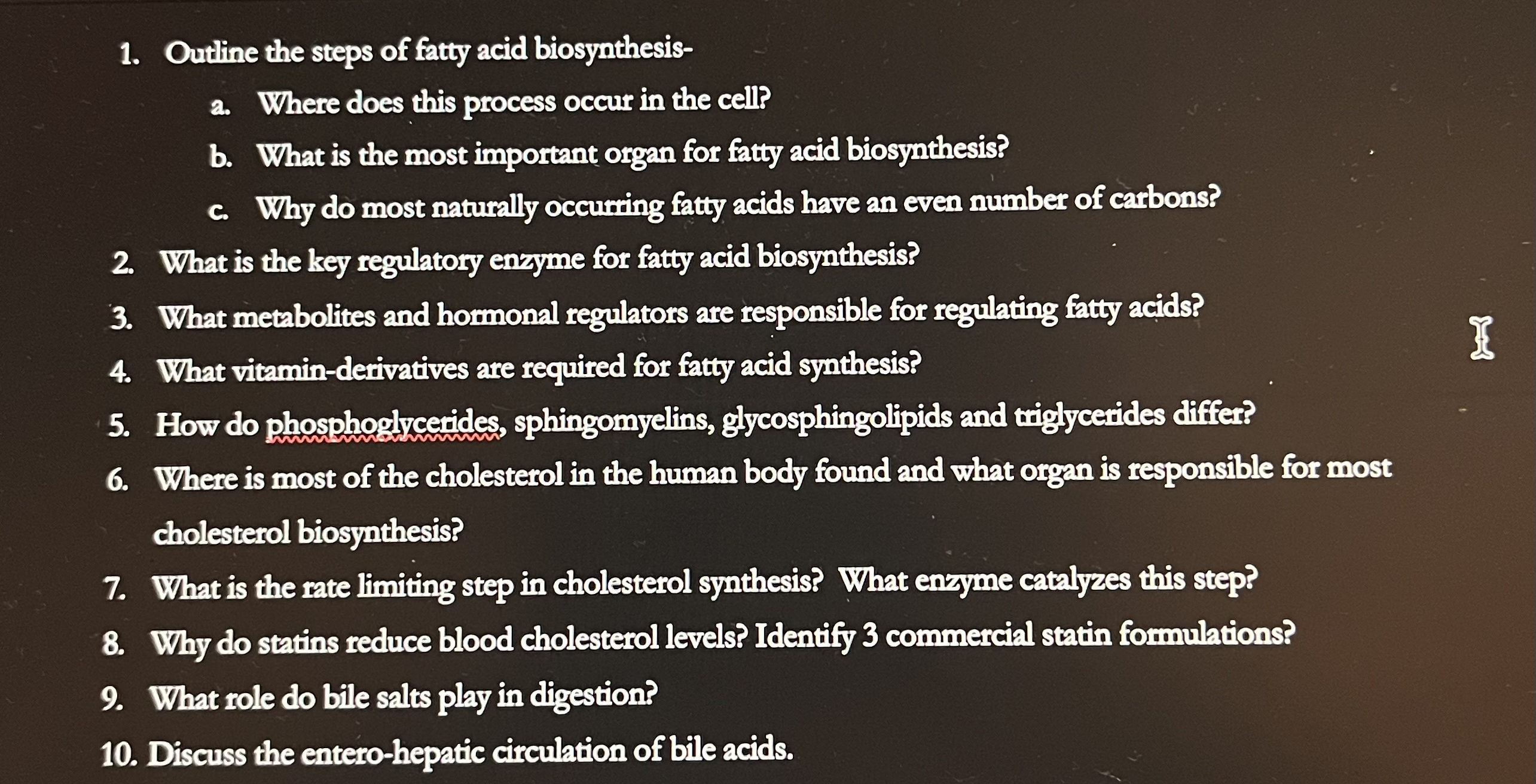Solved Need help with 1-10 ﻿please. | Chegg.com