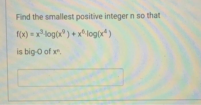 Solved Find the smallest integer k, so that | Chegg.com