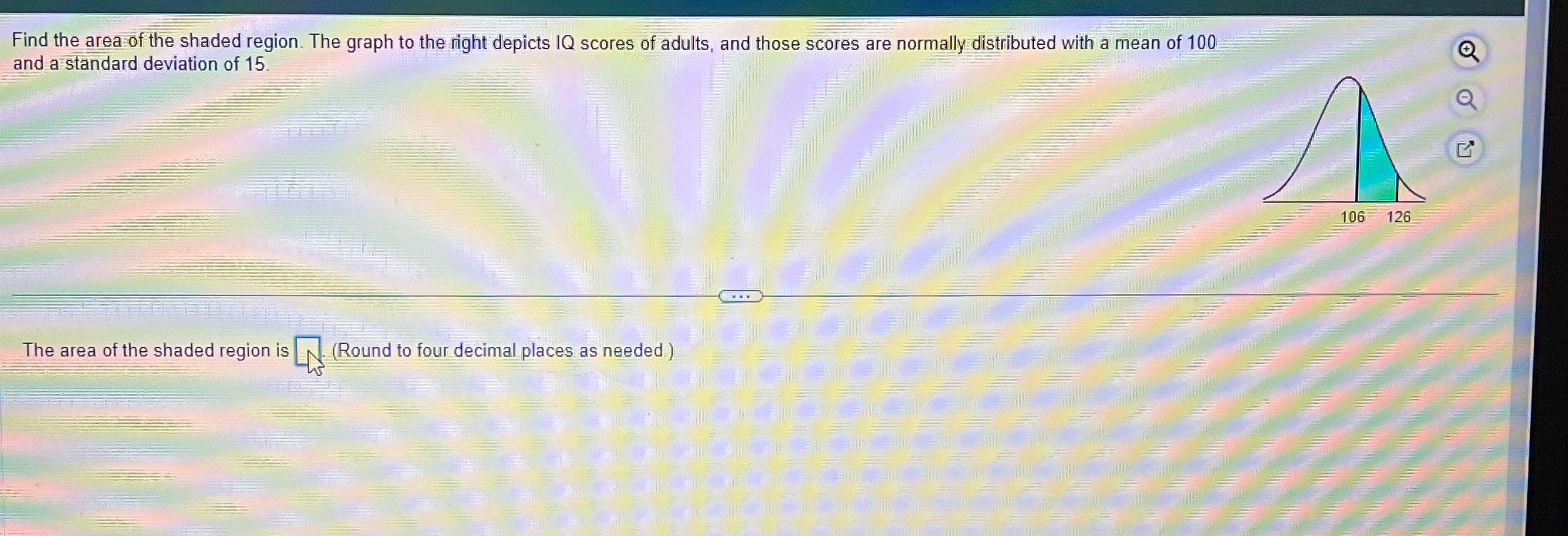 Solved Find the area of the shaded region. The graph to the | Chegg.com