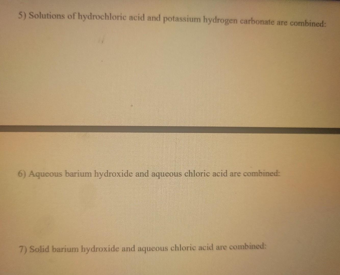 Solved Write Molecular And Net Ionic Equations For The 1691