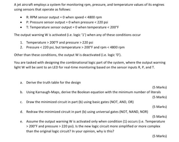Solved A jet aircraft employs a system for monitoring rpm, | Chegg.com
