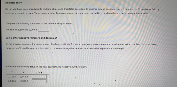 Solved Numeric entry So far, you have been introduced to | Chegg.com