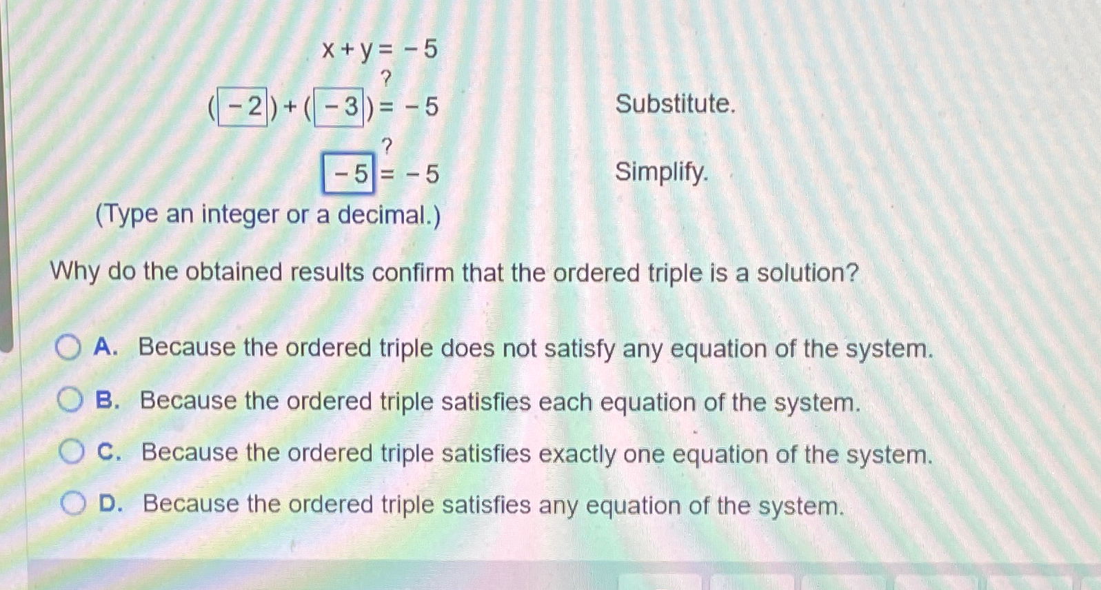 Solved (Type an integer or a decimal.)Why do the obtained | Chegg.com