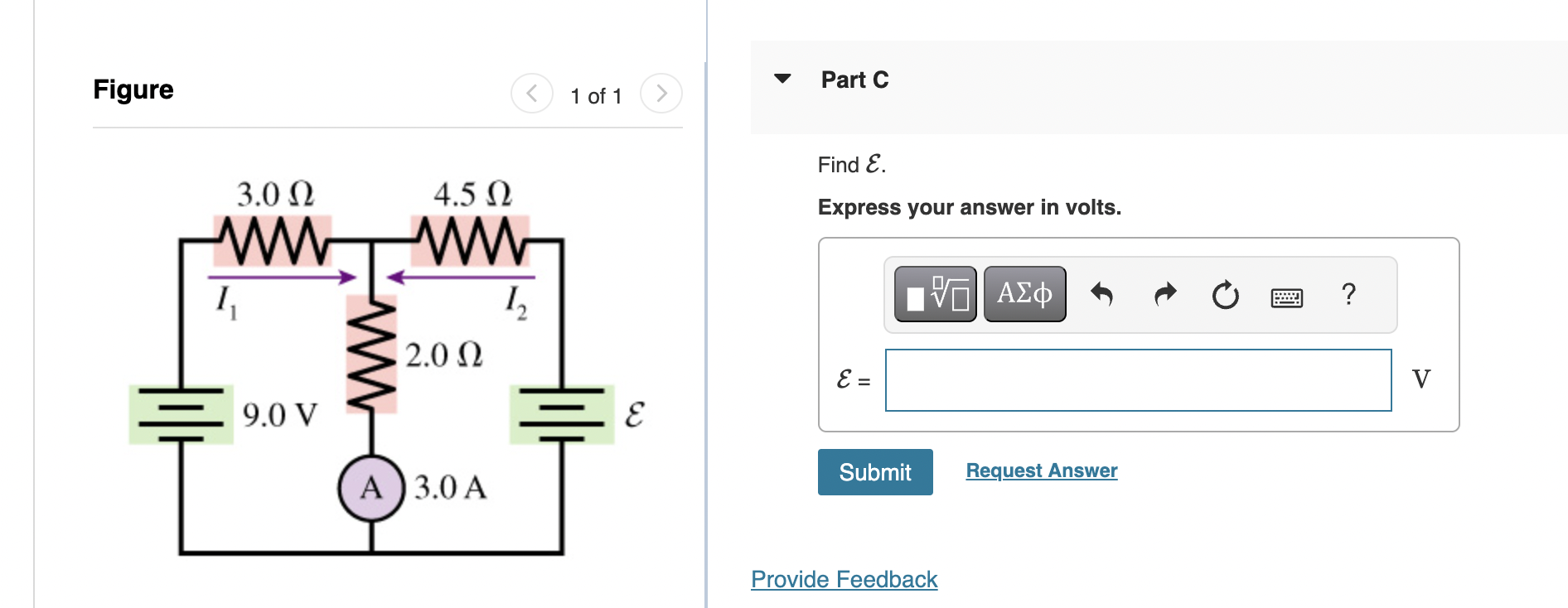 Solved The ammeter in (Figure 1) ﻿reads 3.0 ﻿A.For the steps | Chegg.com