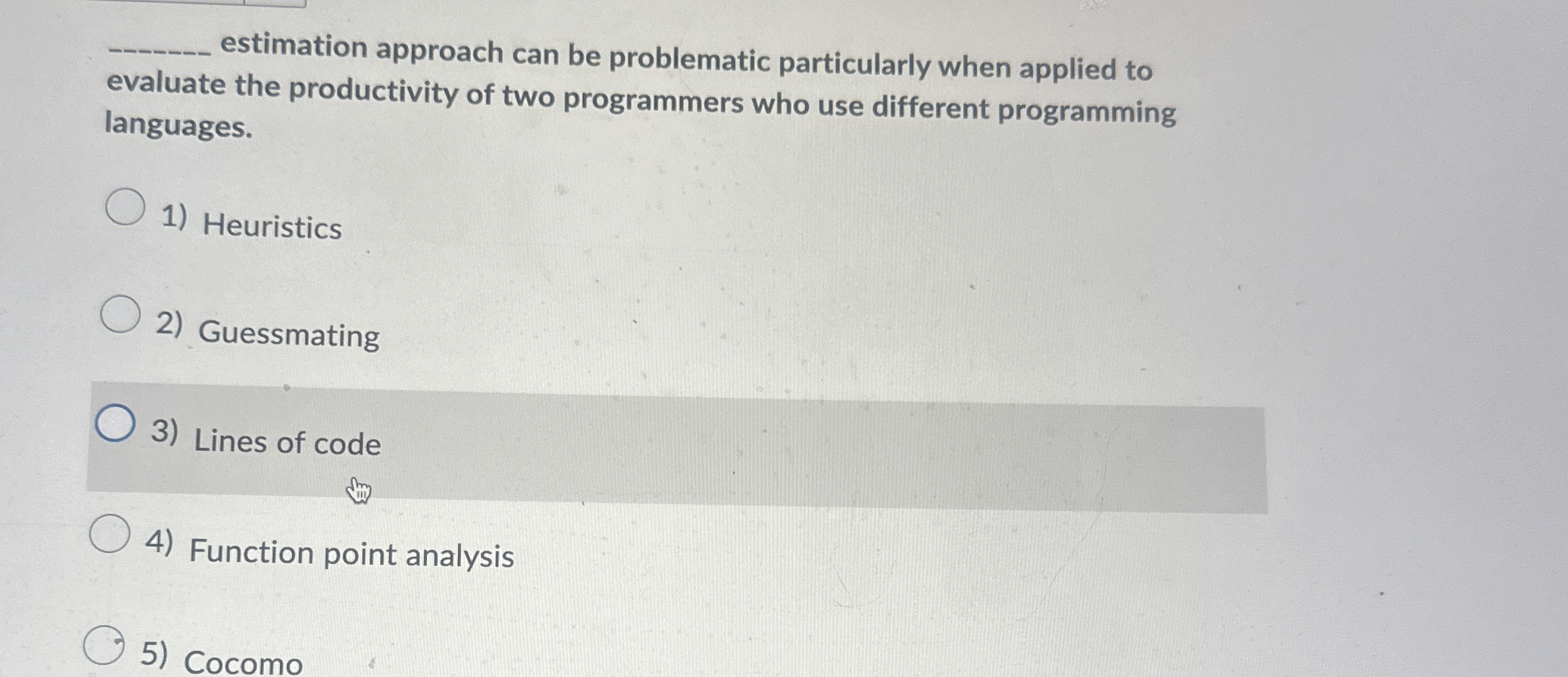 Solved q, ﻿estimation approach can be problematic | Chegg.com