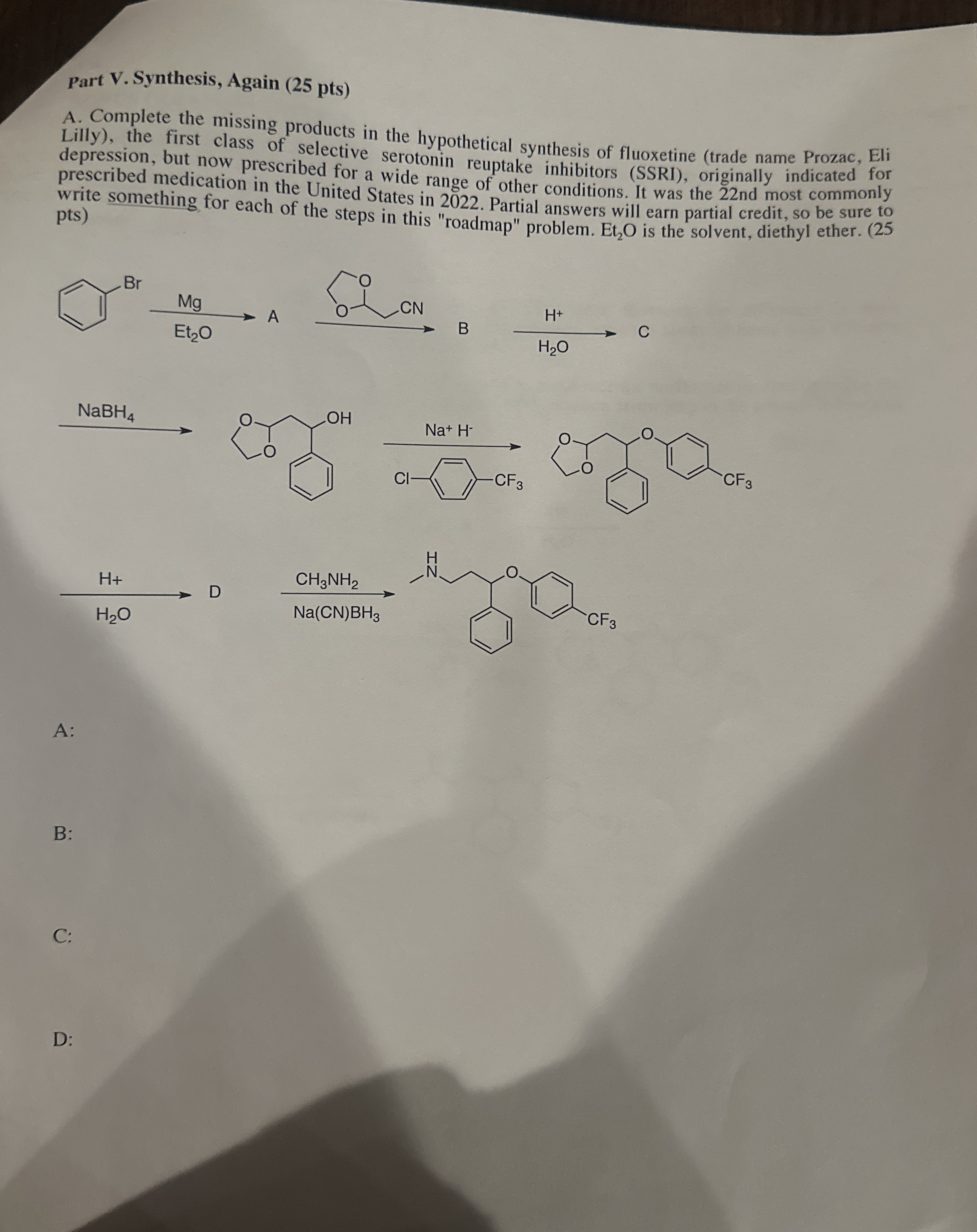 Solved Part V. ﻿Synthesis, Again (25 ﻿pts)A. ﻿Complete the | Chegg.com
