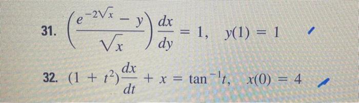 Solved solve these differential equations using the linear | Chegg.com