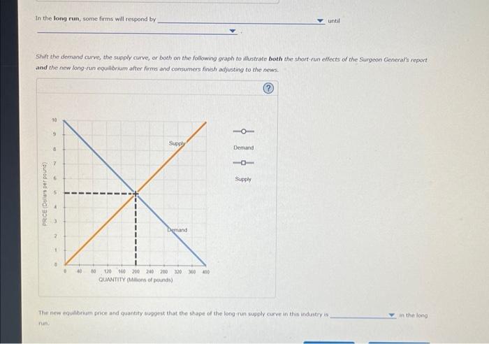 Solved 4 Short Run And Long Run Effects Of A Shift In