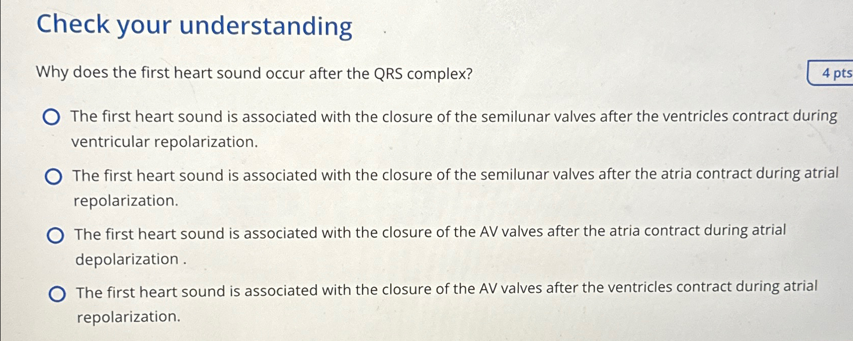 Solved Check your understandingWhy does the first heart | Chegg.com
