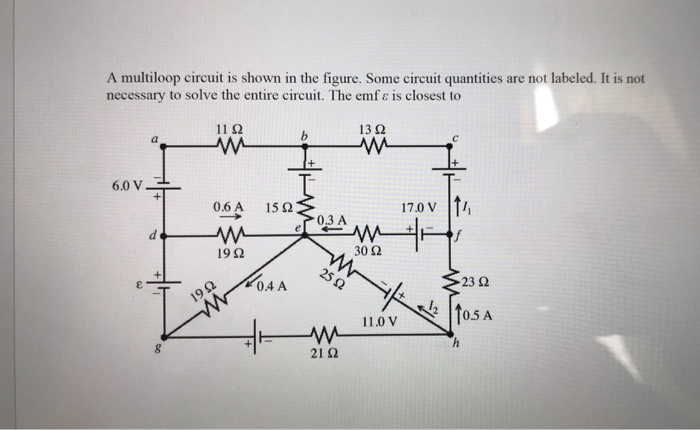 Solved A multiloop circuit is shown in the figure. It is not | Chegg.com
