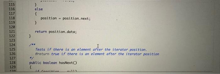 Solved Complete the method removeLast that returns and | Chegg.com