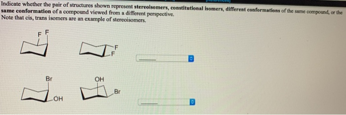 Solved Review Topics ) [References Indicate whether the pair | Chegg.com
