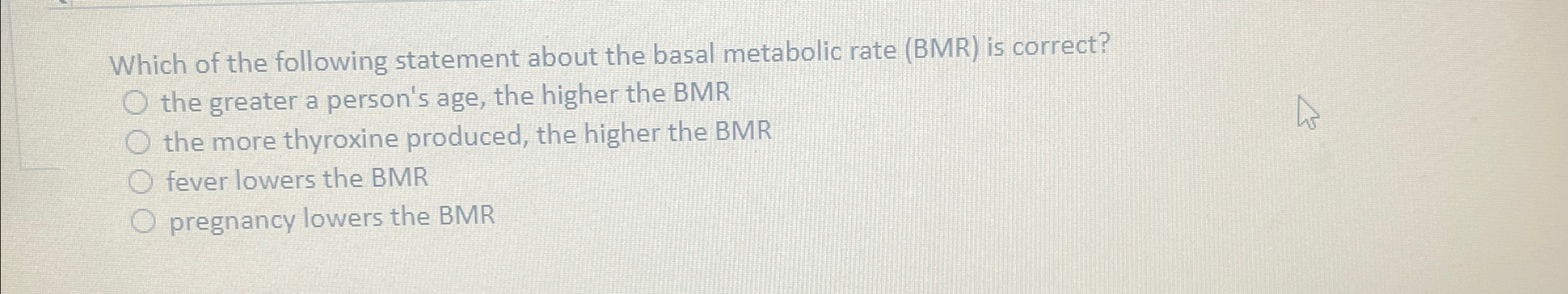 Solved Which of the following statement about the basal | Chegg.com
