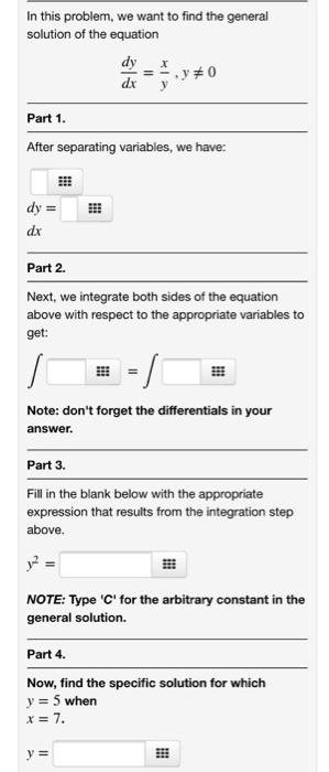 Solved In this problem, we want to find the general solution | Chegg.com