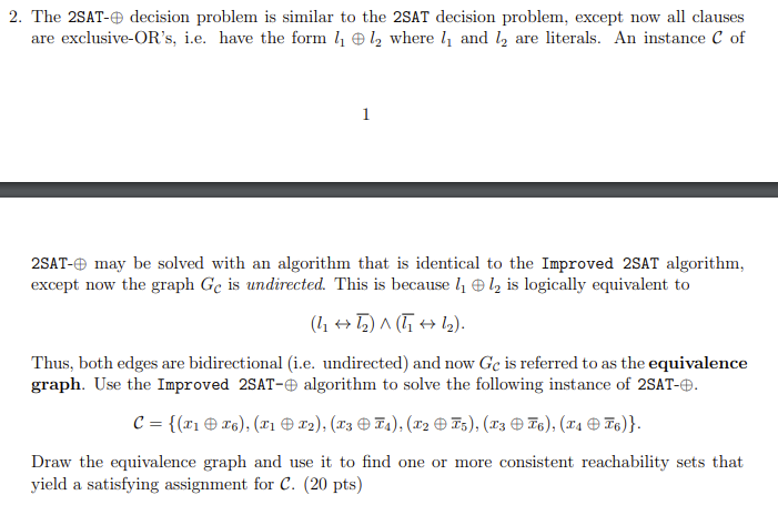 Solved The 2sat O decision Problem Is Similar To The 2