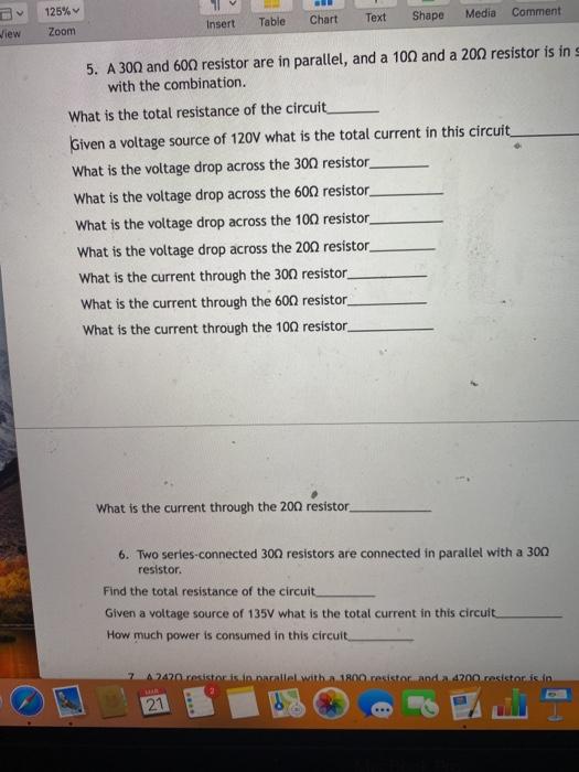 Solved 125% Zoom Media Comment Insert Table Chart Text Shape | Chegg.com