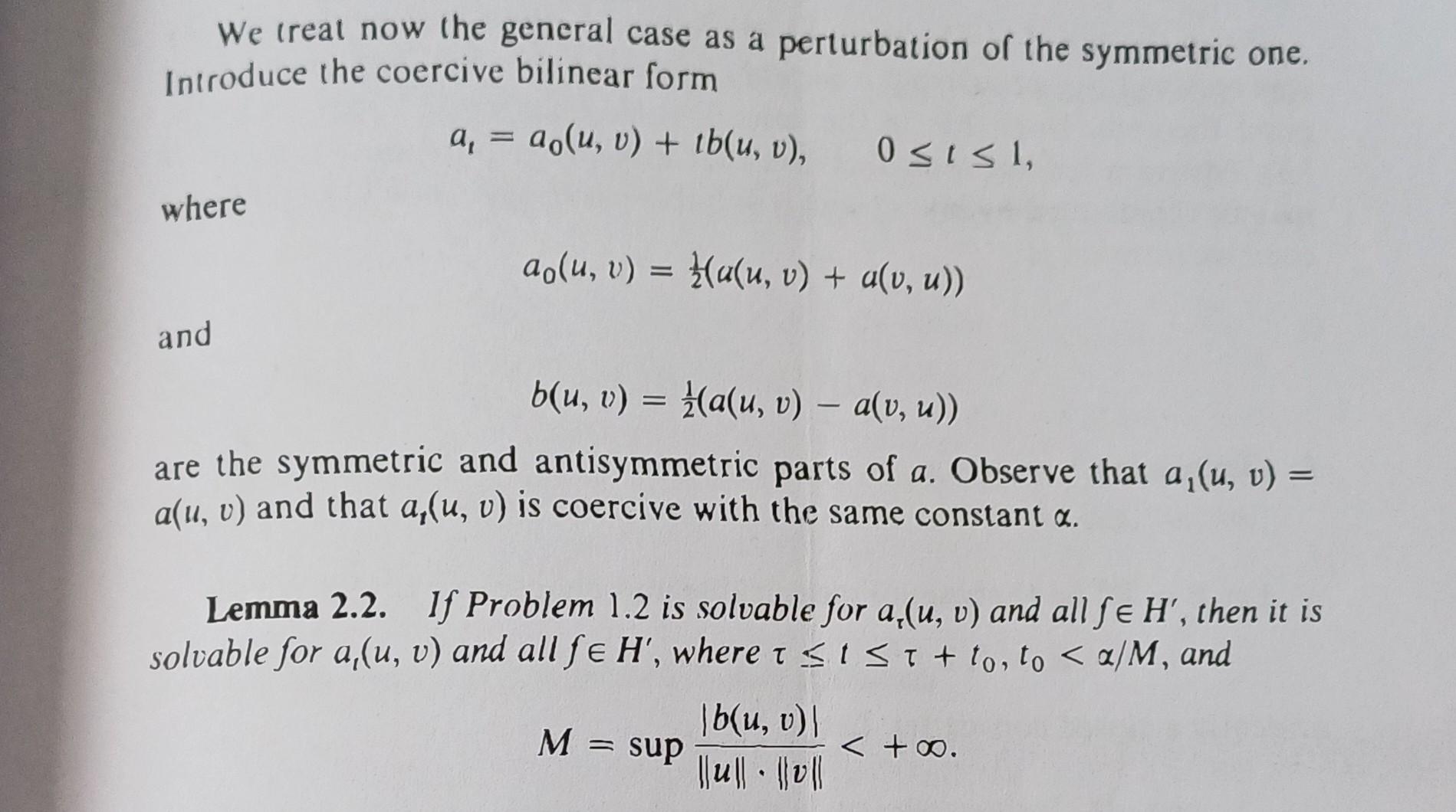 Solved a(u1−u2,u1−u2)≤ f1−f2,u1−u2 . Hence by the | Chegg.com