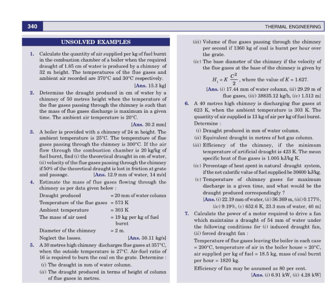 Solved UNSOLVED EXAMPLESCalculate the quantity of air | Chegg.com