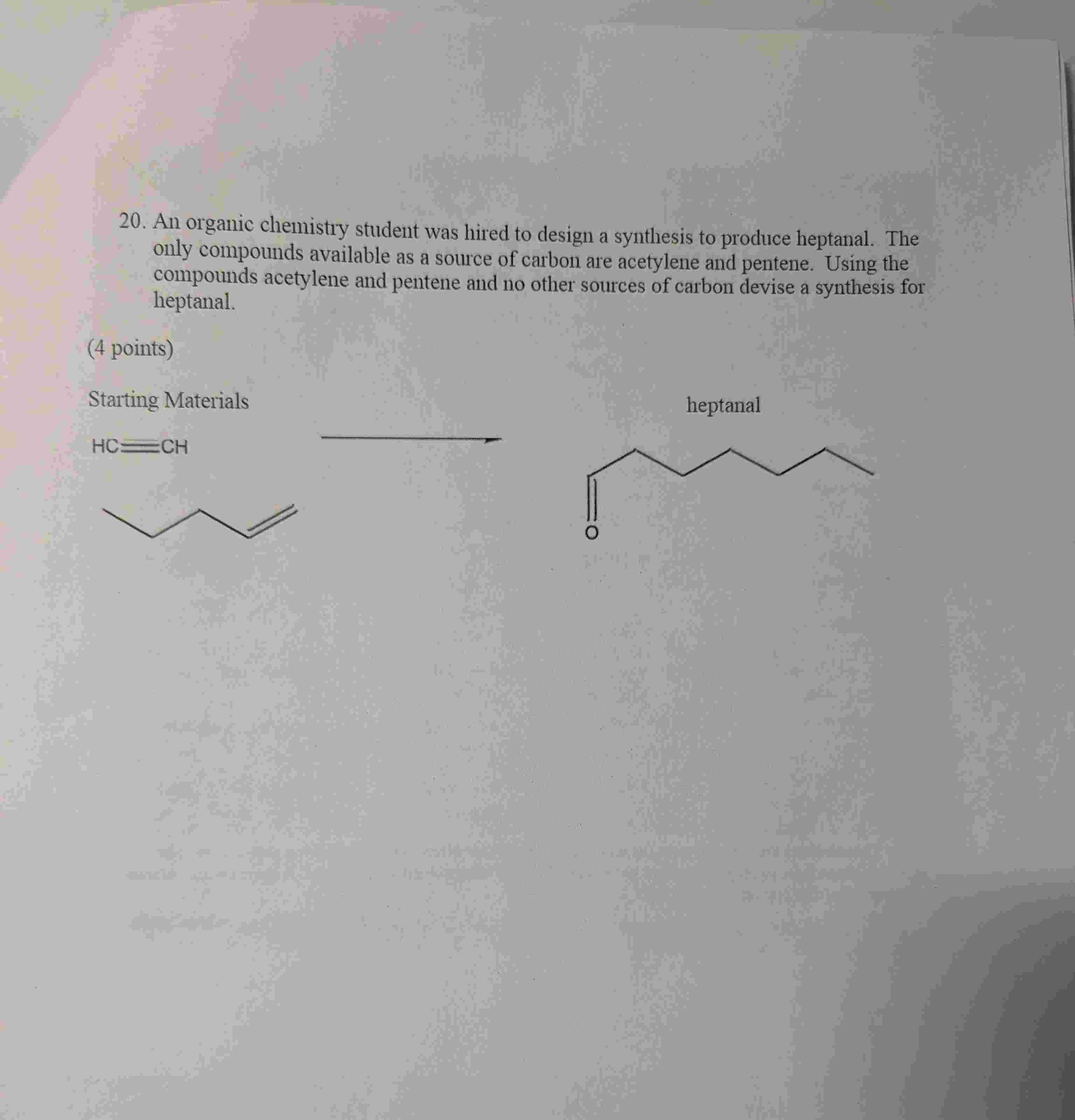 Solved 20. ﻿An organic chemistry student was hired to design | Chegg.com