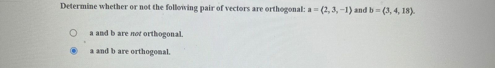 Solved Determine whether or not the following pair of | Chegg.com