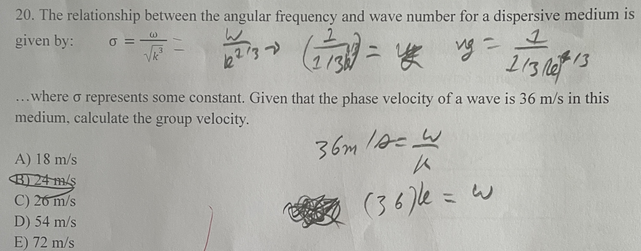 Solved The relationship between the angular frequency and | Chegg.com