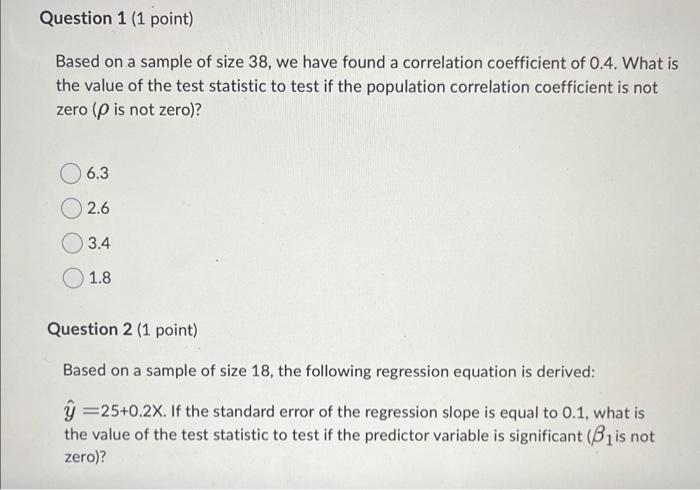 Solved Based on a sample of size 38 , we have found a | Chegg.com