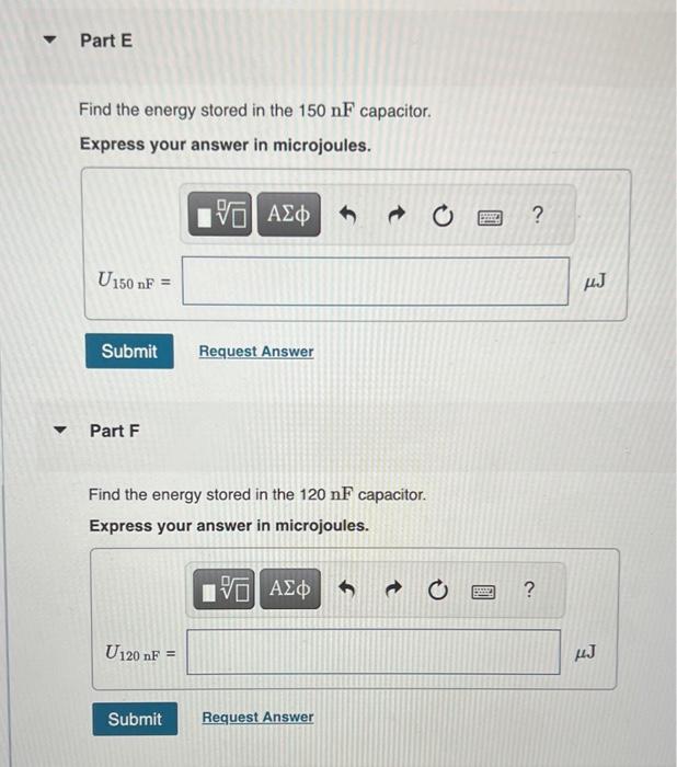 Solved For the capacitor network shown in (Figure 1), the | Chegg.com