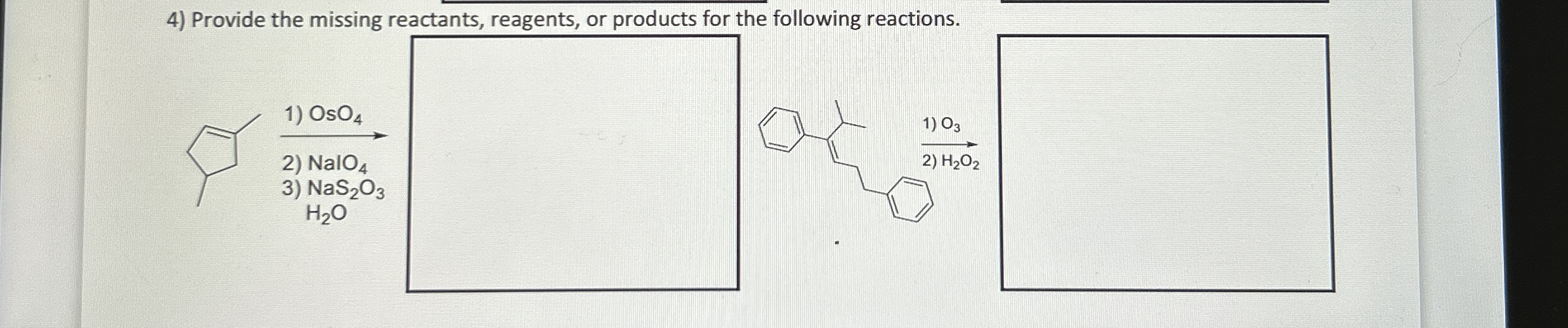 Solved Provide the missing reactants, reagents, or products | Chegg.com