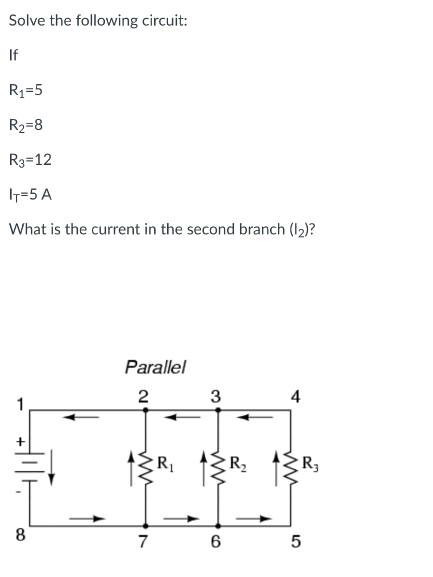 Solved Solve the following circuit: ﻿If | Chegg.com