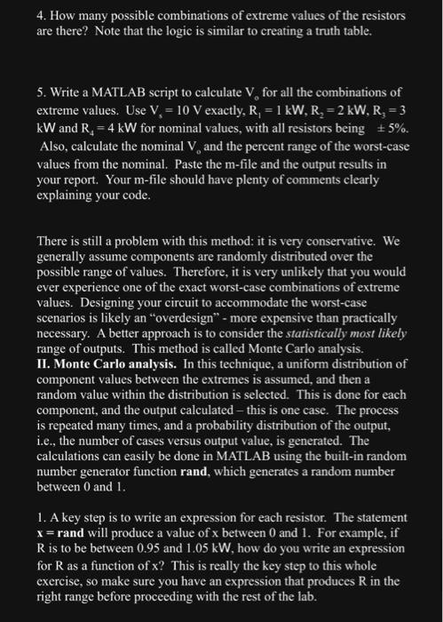 Solved 4. How many possible combinations of extreme values | Chegg.com