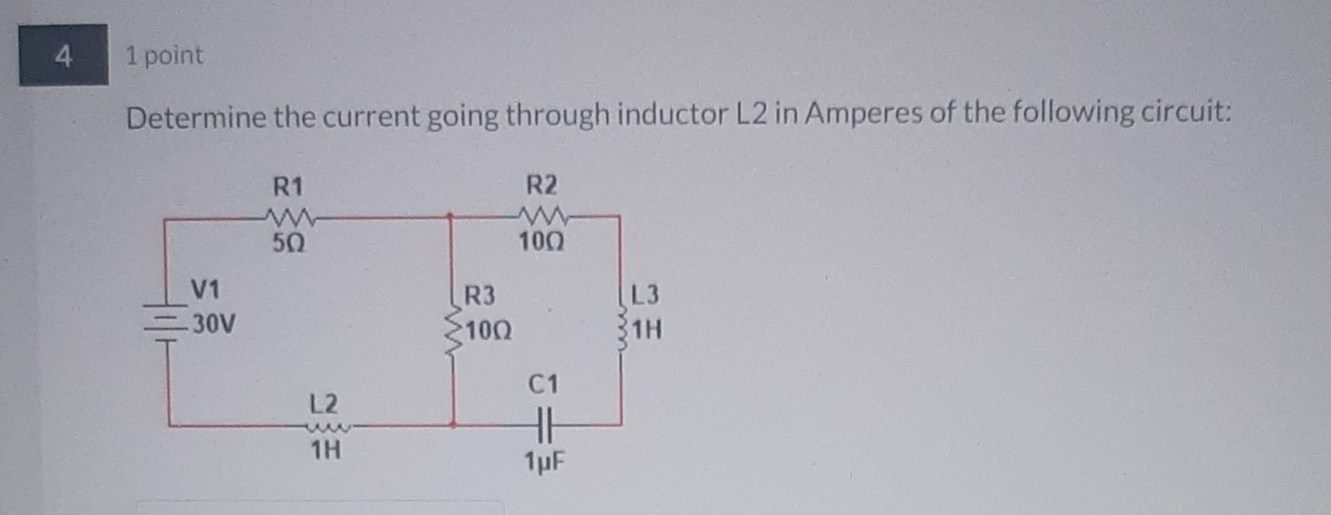 Solved Determine the current going through inductor L2 in | Chegg.com