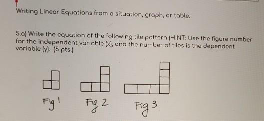 How To Write Linear Equations From A Table - Tessshebaylo