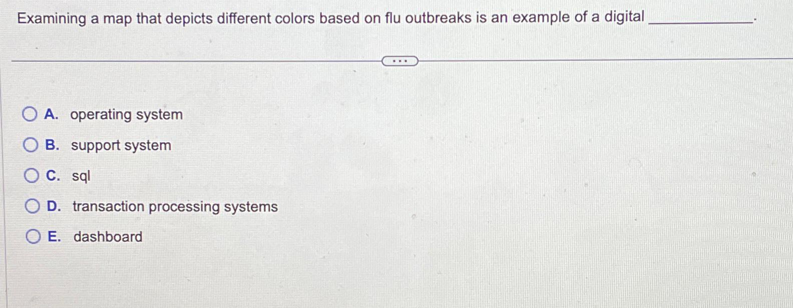 Solved Examining a map that depicts different colors based | Chegg.com