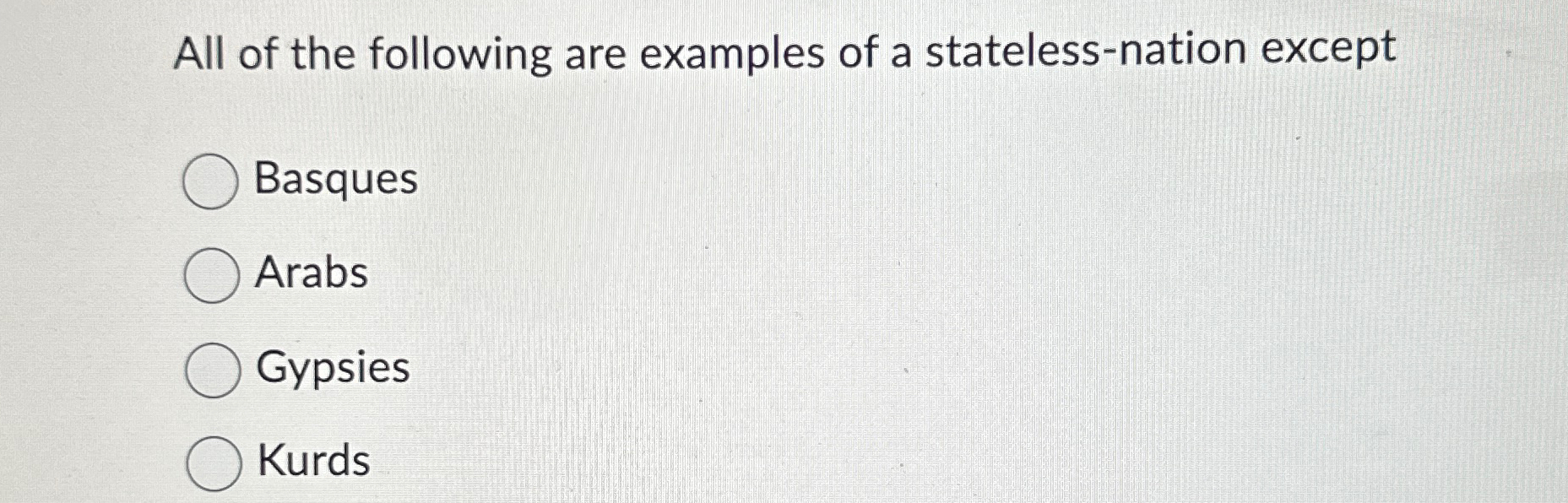 Solved All of the following are examples of a | Chegg.com