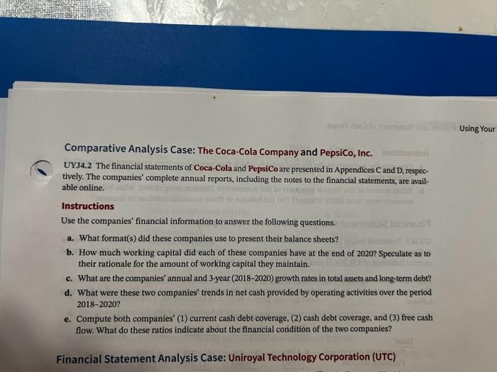 Solved awoll rizs) to themsted2 Comparative Analysis Case: | Chegg.com