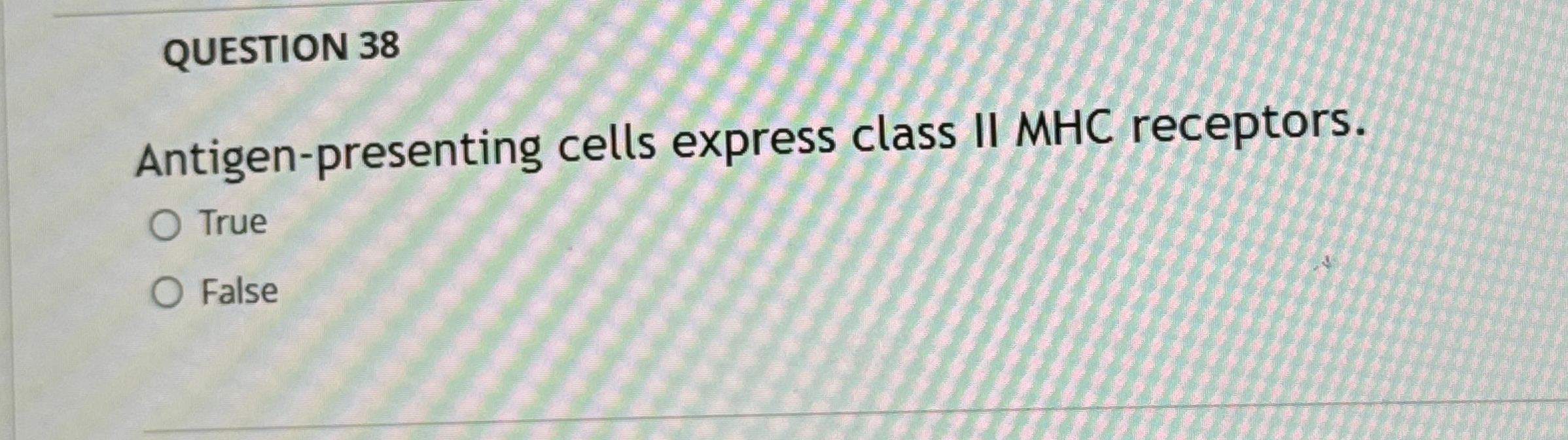 Solved QUESTION 38Antigen-presenting cells express class II | Chegg.com
