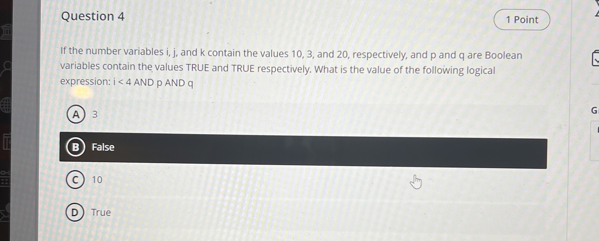 Solved Question 41 ﻿PointIf the number variables i,j, ﻿and k | Chegg.com