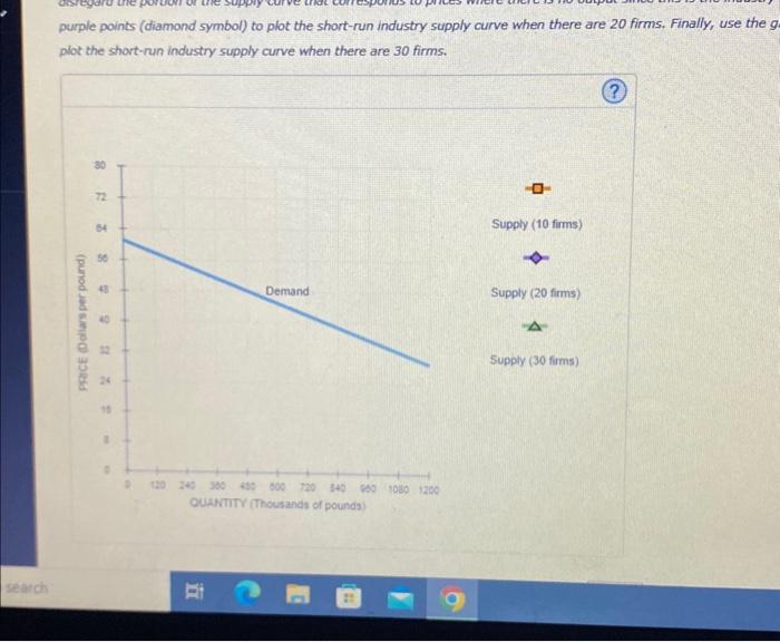 Solved 7. Short-run supply and long-run equilibrium Consider | Chegg.com