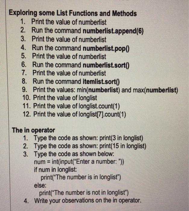 Solved Index Slicing 1 Create A New Variable Longlist And