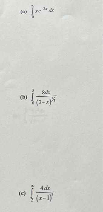 Solved Intergals Need To Be Solved Using A Limit And