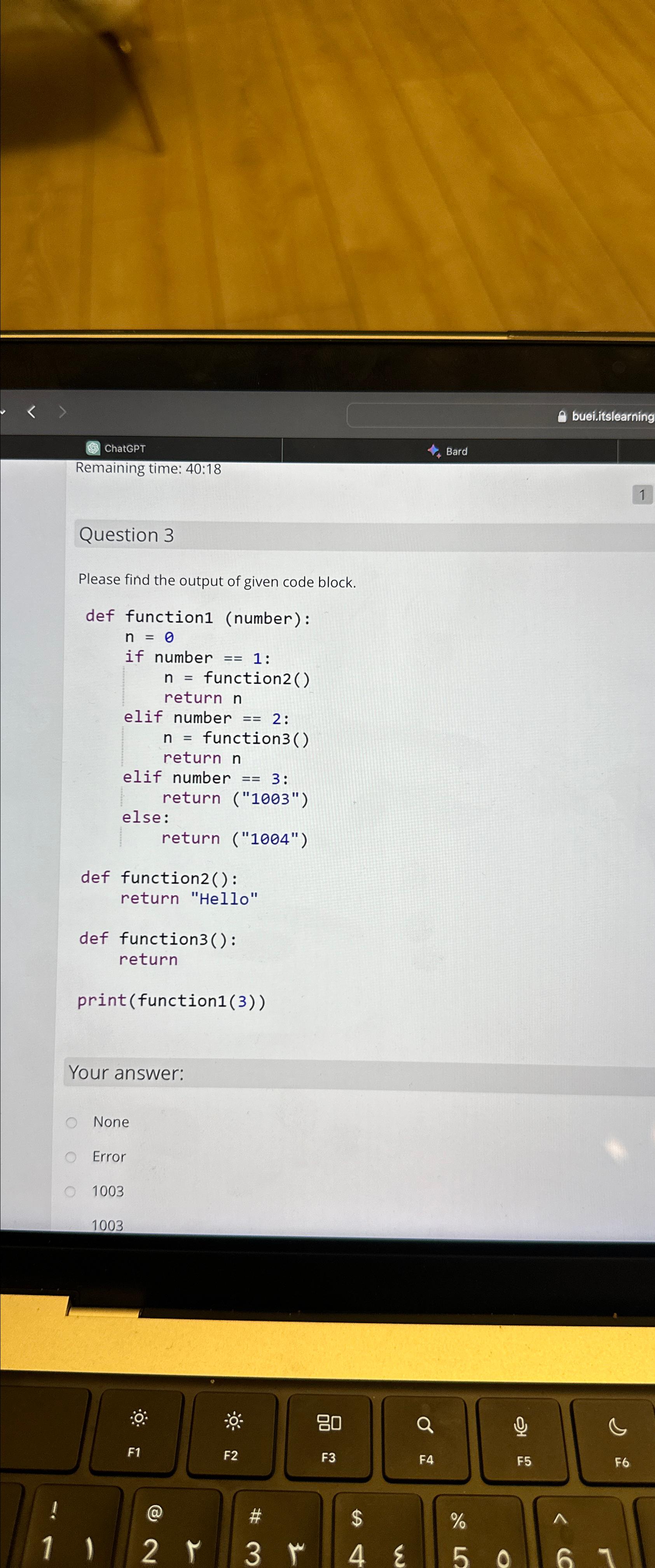 Solved Remaining time: | Chegg.com