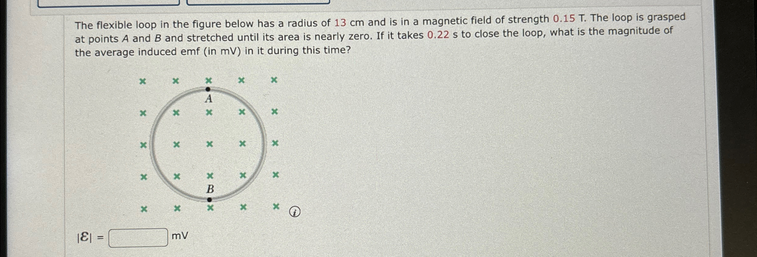 Solved The flexible loop in the figure below has a radius of | Chegg.com