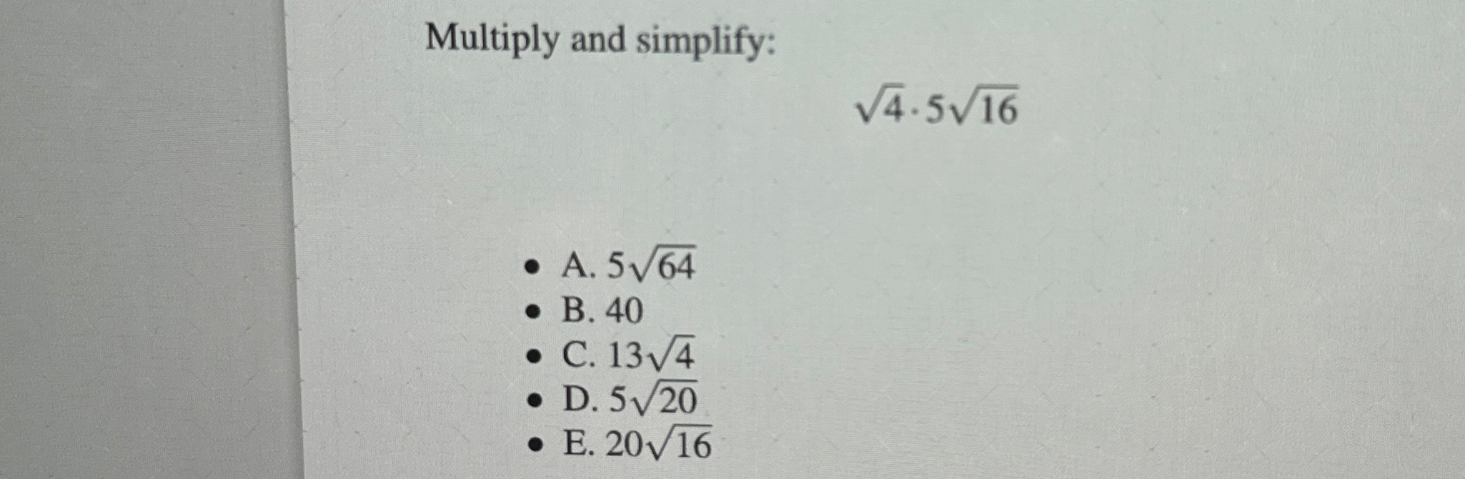 Solved Multiply and | Chegg.com