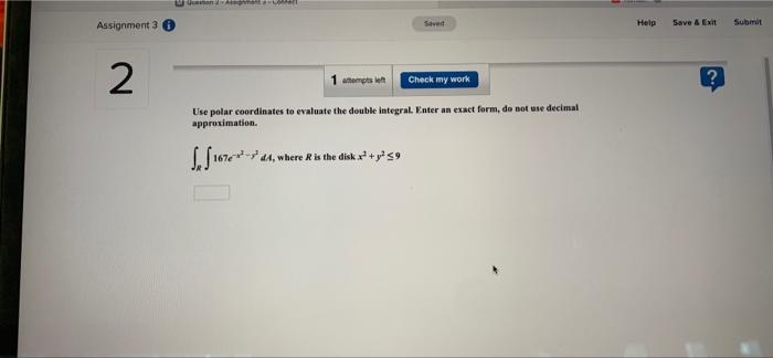 Solved renew Assignment 3 Swed Help Save & Exit Submit 2 ? | Chegg.com