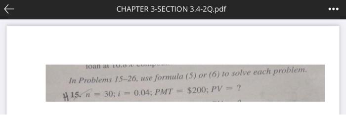 Solved In Problems 15-26, use formula (5) or (6) to solve | Chegg.com