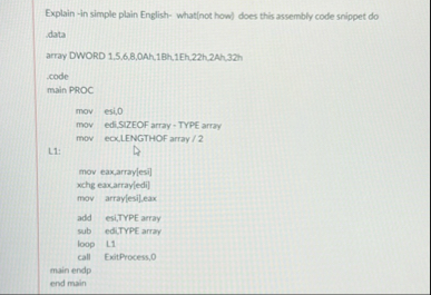 Solved Explain -in simple plain English- ﻿what(not how) | Chegg.com