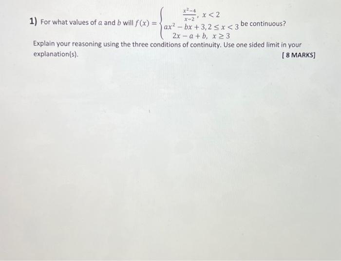 Solved How to solve with explanation on three conditions of | Chegg.com