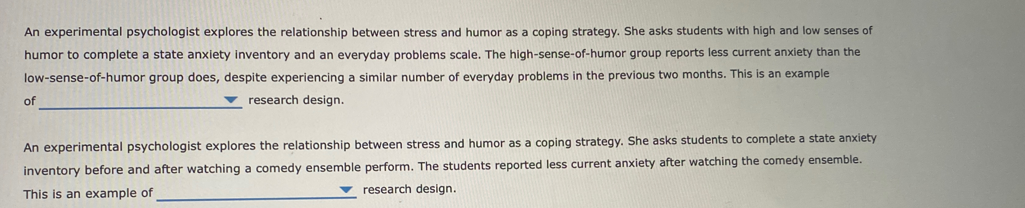 Solved An experimental psychologist explores the | Chegg.com