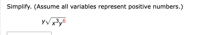 Solved Simplify. (Assume all variables represent positive | Chegg.com