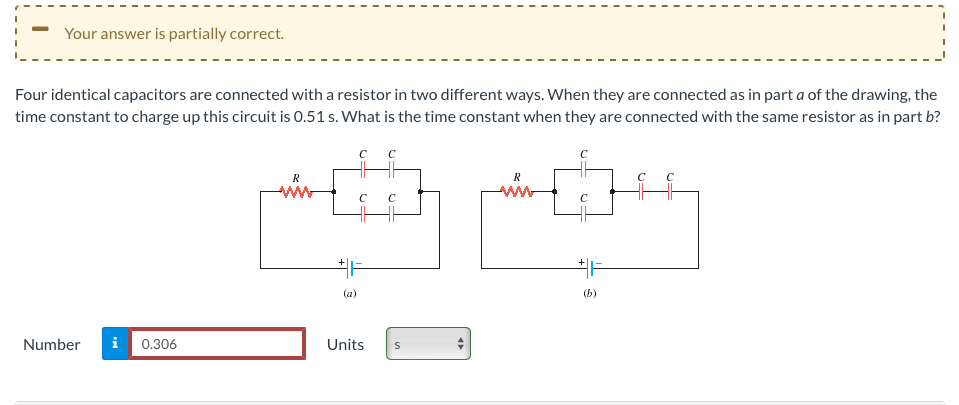 Your answer is partially correct.Four identical | Chegg.com